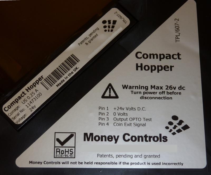 US 0.25 Compact Hopper 24V – ChangeMaker Corp